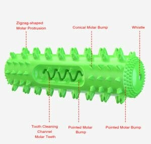 Teeth Cleaning Rubber Dog Bone Toy - DoggieToys.Deals